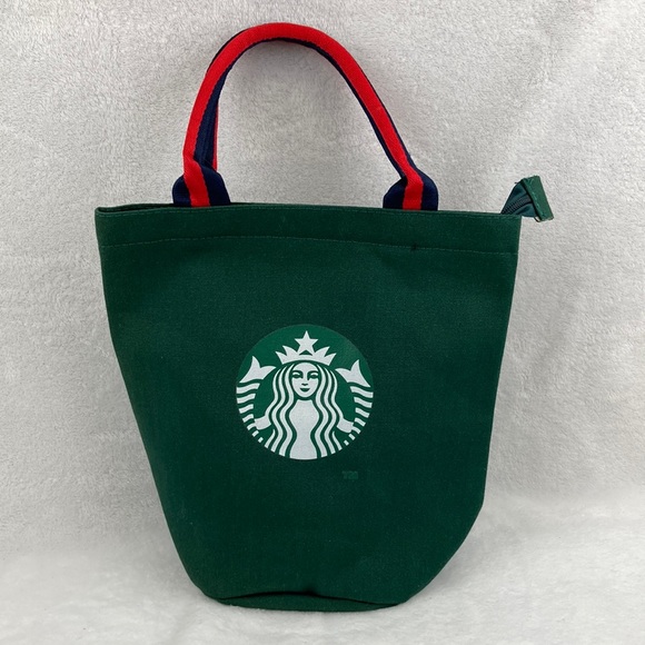 Starbucks | Bags | Starbucks Classic Logo Green Mini Tote Bag With ...